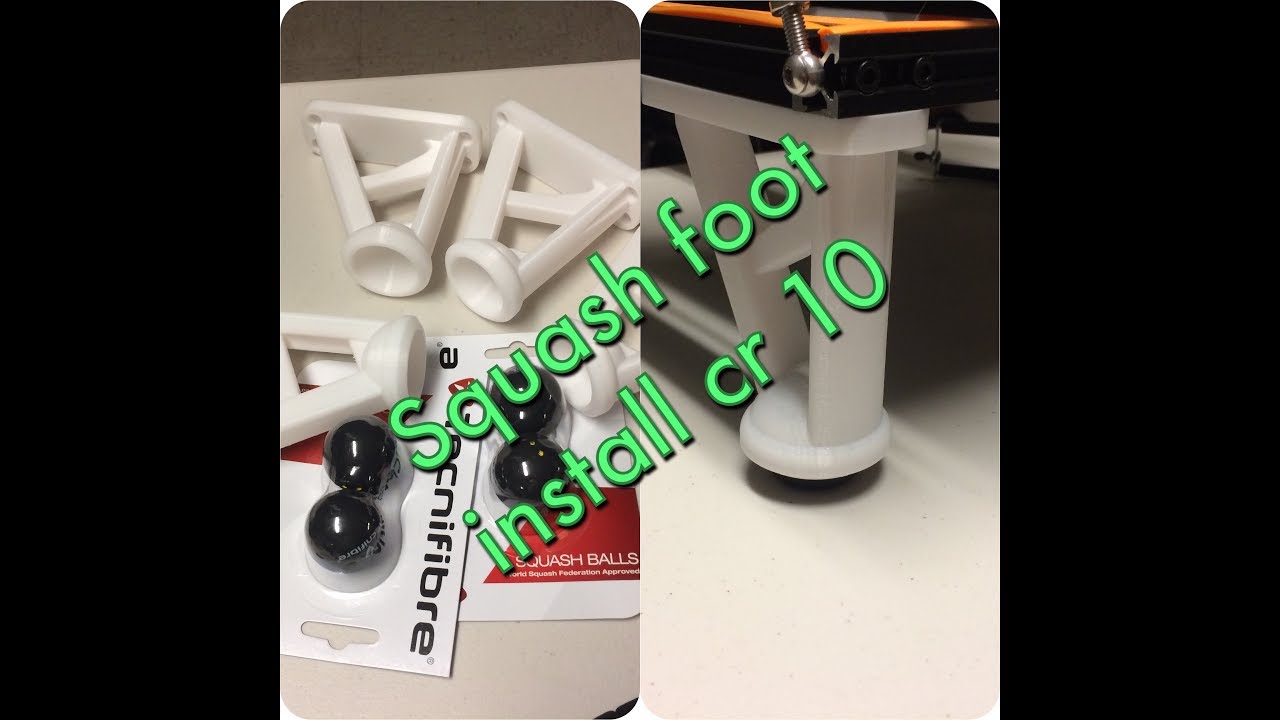 Squash foot install on cr-10 /lower vibration? - YouTube