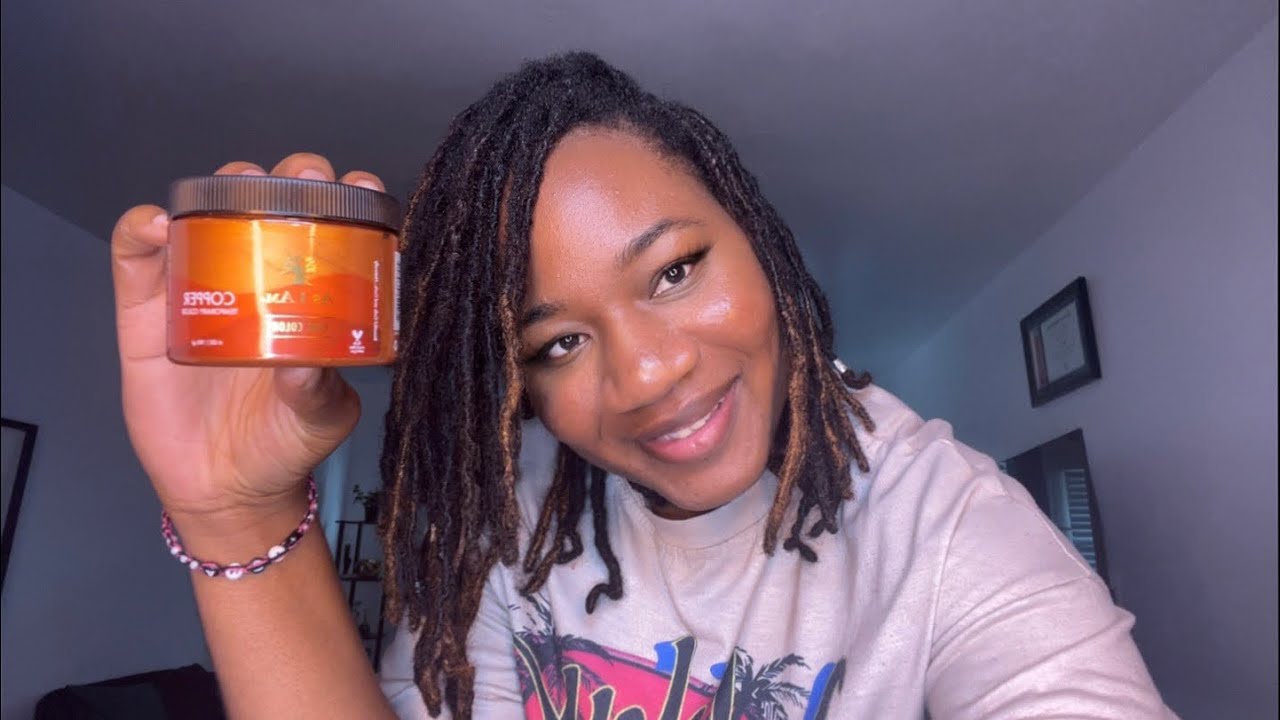 AS I AM Temporary Copper Color Review on Locs • Is it worth the try ...