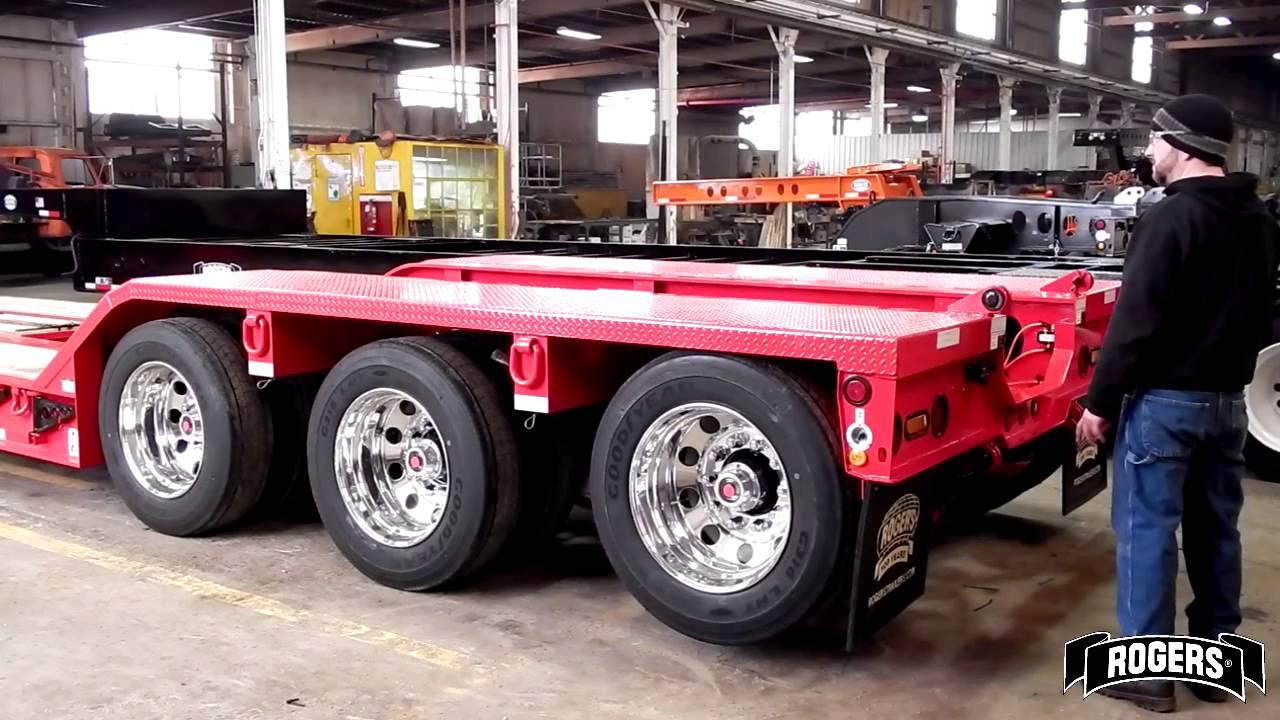 Rogers Trailer Axle Air Lift Demo - YouTube