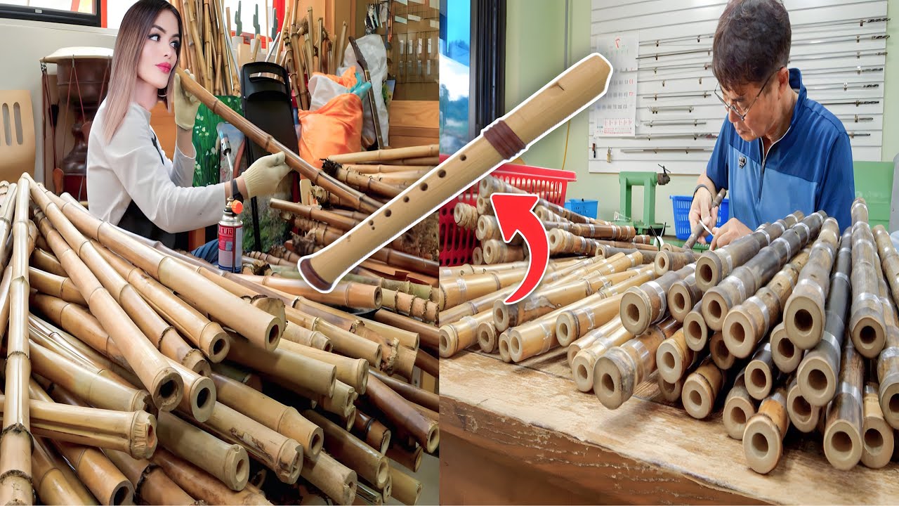 देखिए फ़ैक्ट्री में कैसे बनती है बाँसुरी Flute || Flute Manufacturing ...