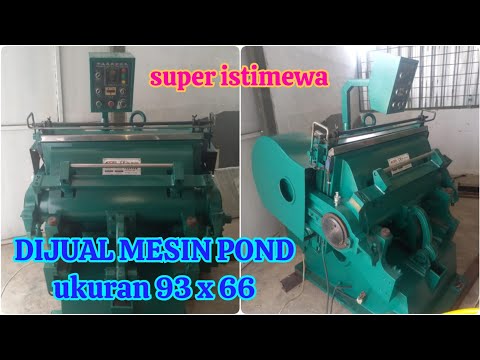 DIJUAL MESIN POND 93 x 66 Hub Erwin 081286050405 - YouTube