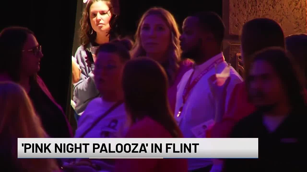 Pink Night Palooza in Flint - YouTube