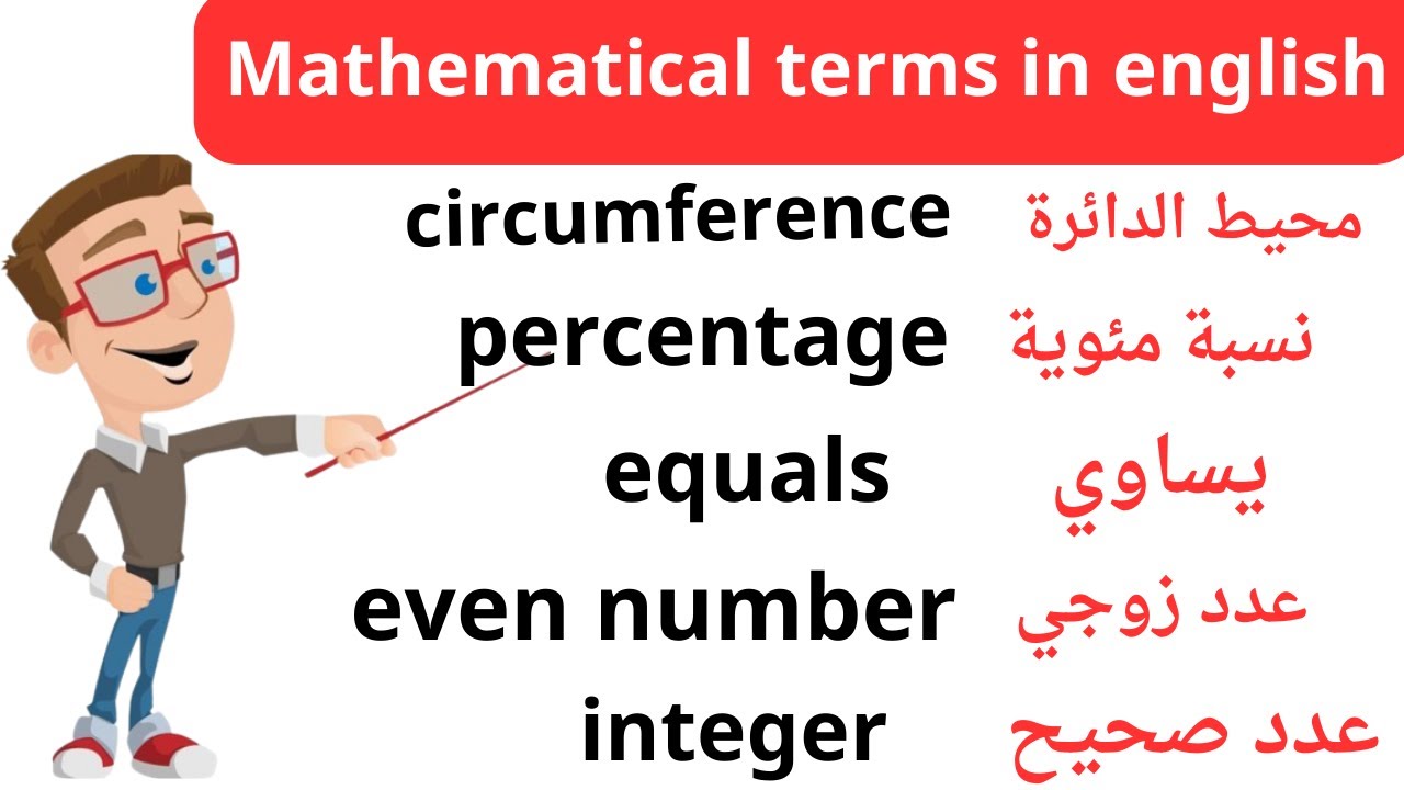 Mathematics terms in English | basic english words | English Vocabulary ...