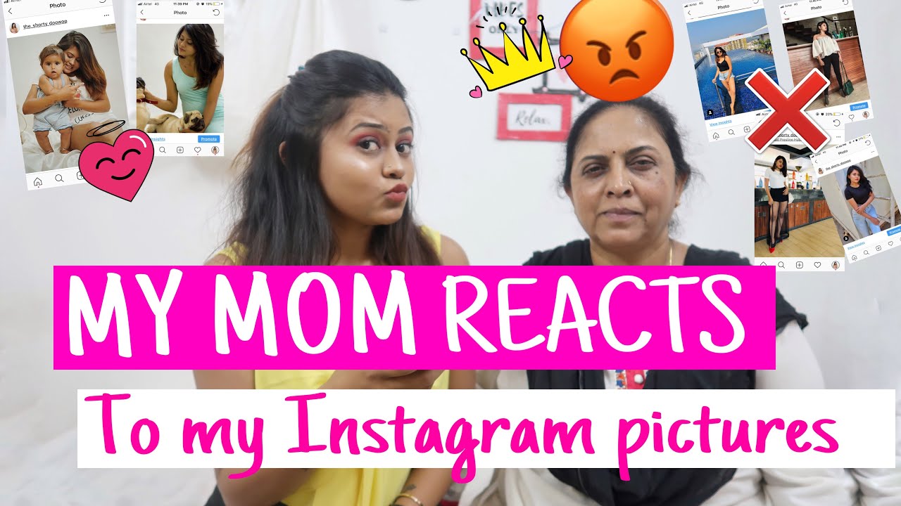 MY MOM REACTS TO MY INSTAGRAM PICTURES / The Shorty Doowop - YouTube