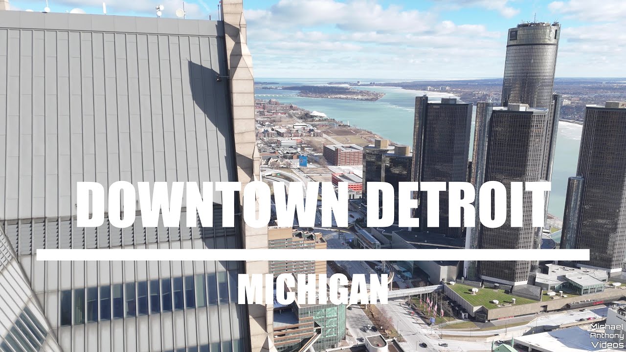 Downtown Detroit, Michigan Architecture | 4K Drone - YouTube