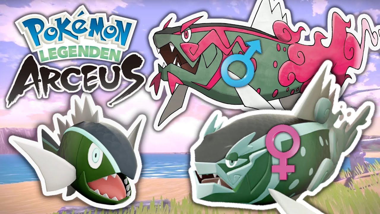 HISUI Barschuft und Salmagnis Fundort + Entwicklung | Pokemon Legenden ...