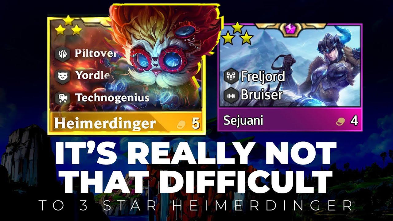 After some practice its so easy to 3 Star Heimerdinger. TFT RIOT - YouTube