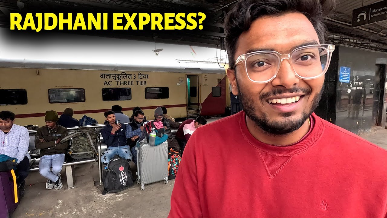First Class Train Journey in India | Traveling in Rajdhani Express ...