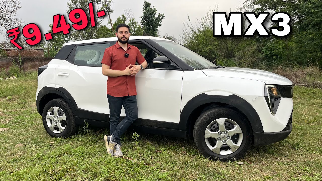 New Mahindra XUV 3XO | MX3 petrol manual ₹9.49/- lakh | looks average ...