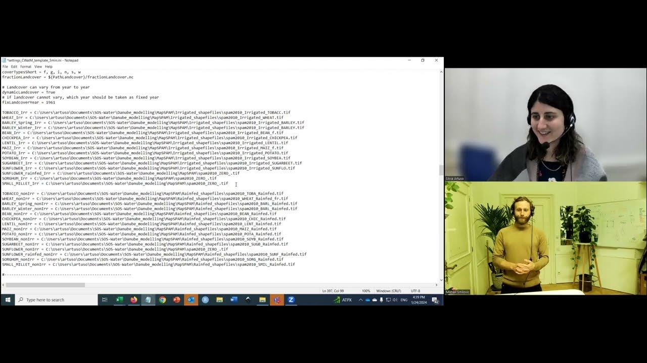 Including crops in CWatM (B4) - YouTube