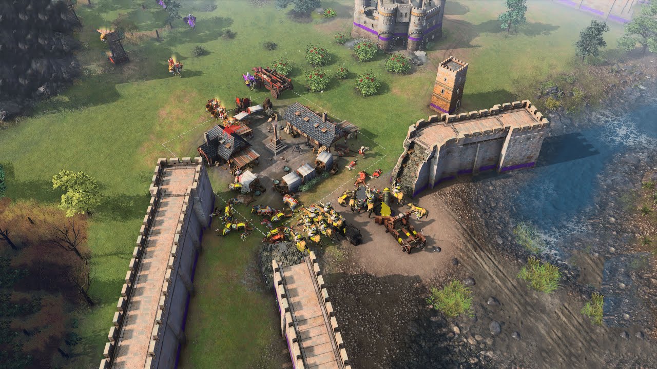 Age of Empires 4 - 3v3 EPIC RIVER SIEGE | Multiplayer Gameplay - YouTube