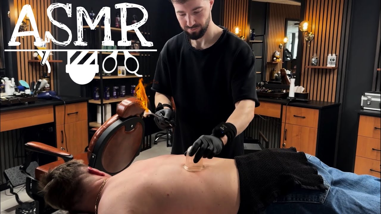 ASMR Fire & Bamboo Back Massage – So Intense, So Relaxing - YouTube
