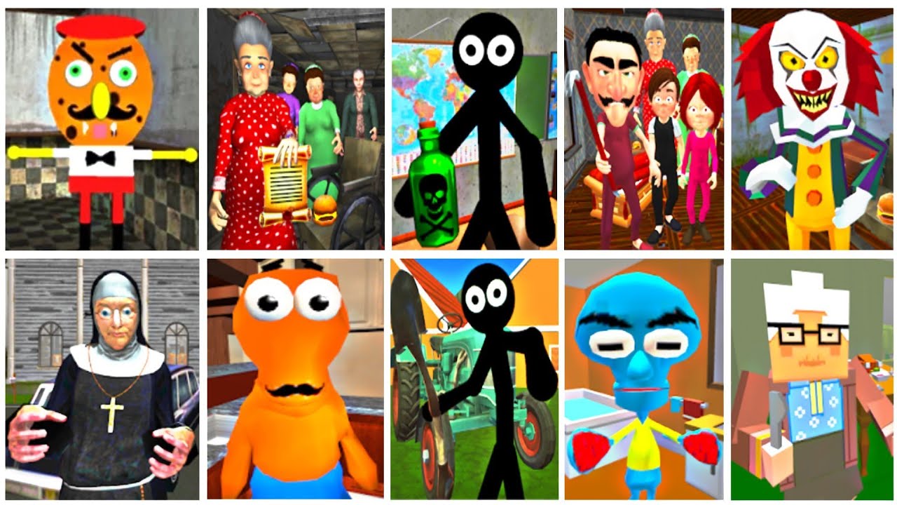 Caught Battle Part 8 | Alien Neighbor*Clown Neighbor*Sponge's Neighbor ...