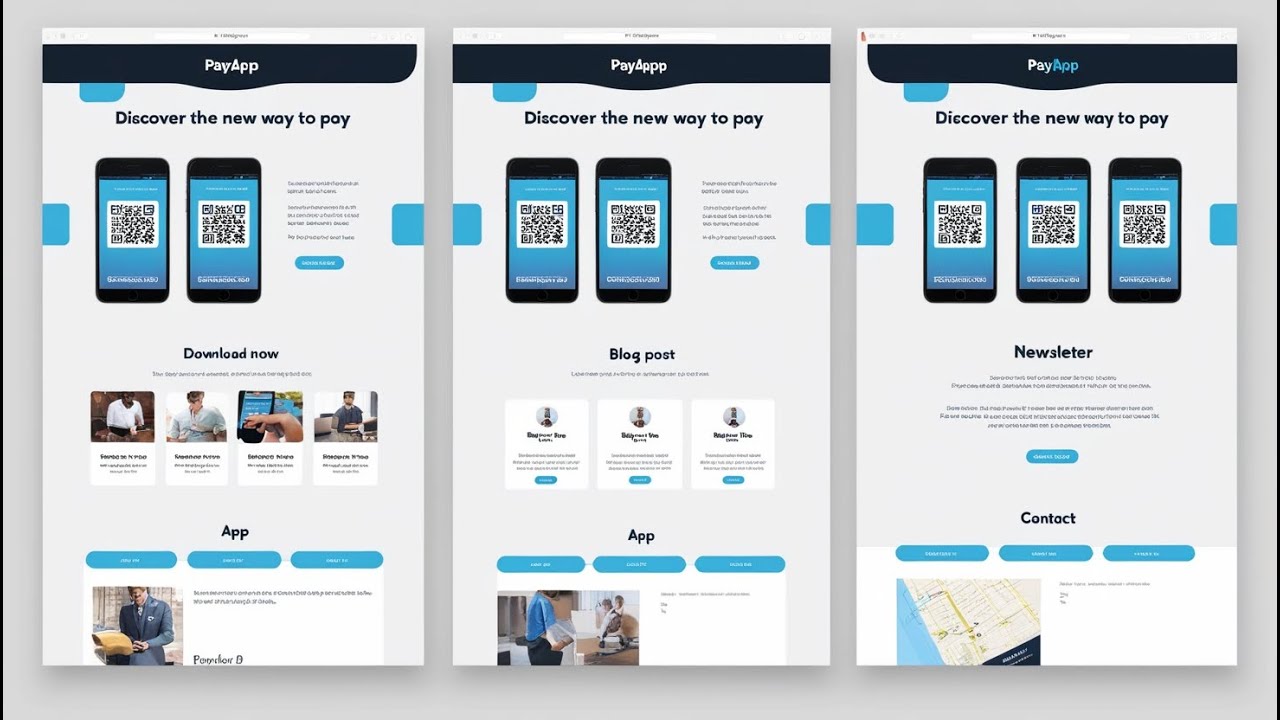 Create a Responsive PayApp Website with HTML, CSS, and JavaScript ...