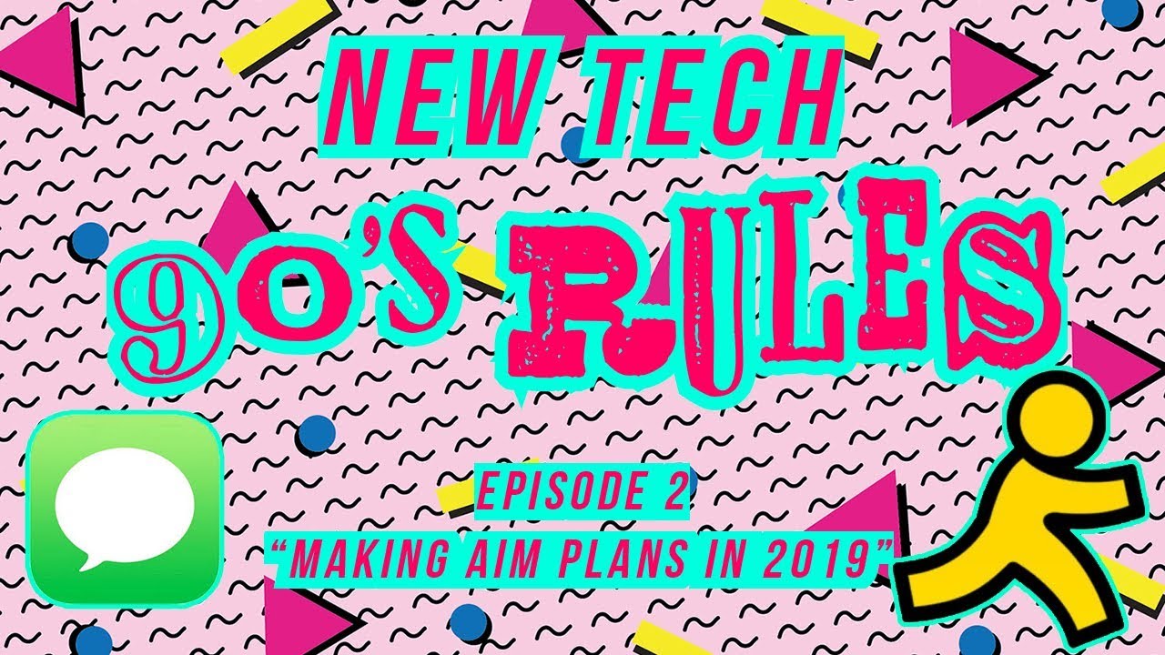 iMessage v.s AOL Instant Messenger (Plans in the 1990s) - YouTube