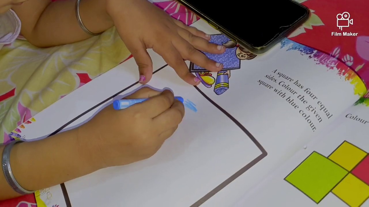 How to fill colour in square box - YouTube