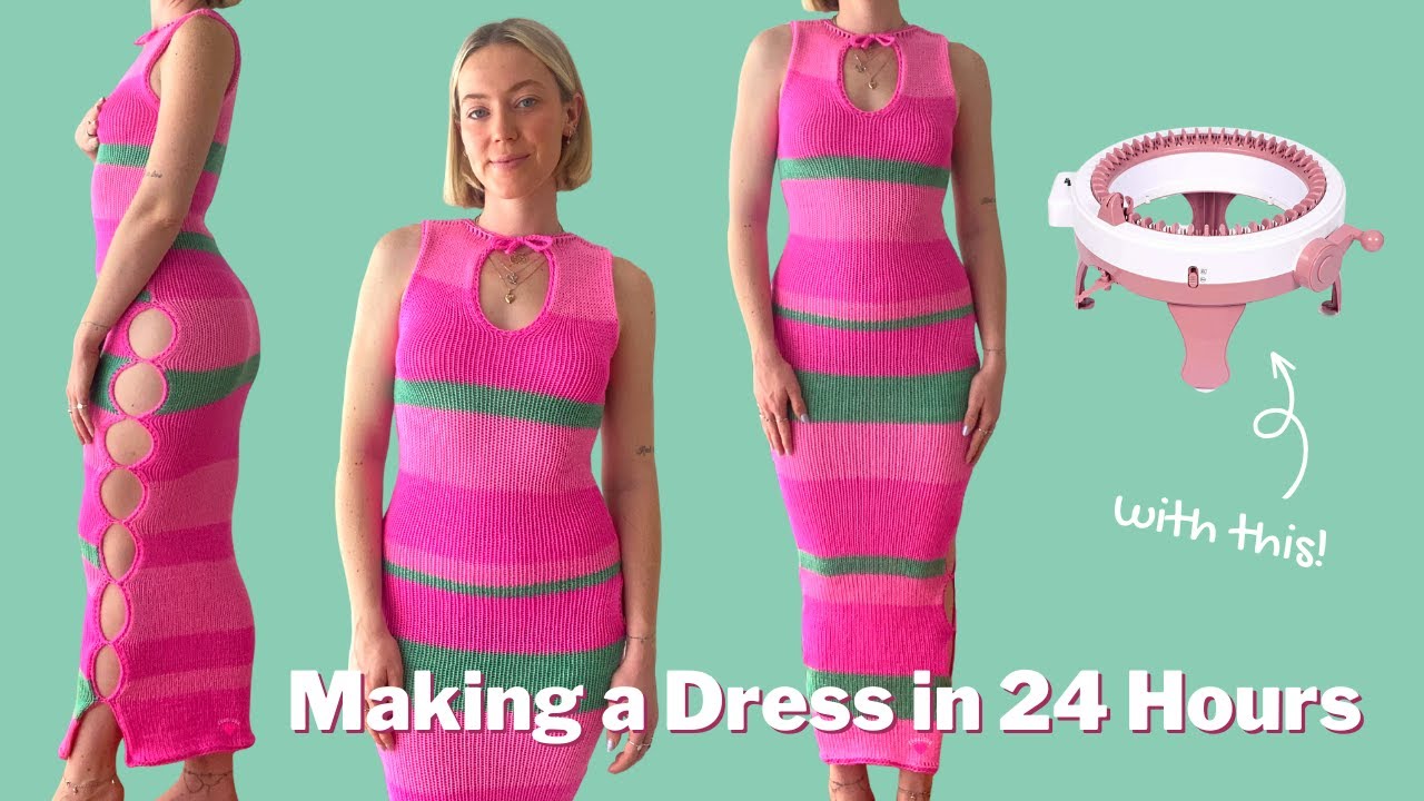 Making a Valentine’s Day Dress in 24 HOURS | Sentro Knitting Machine ...