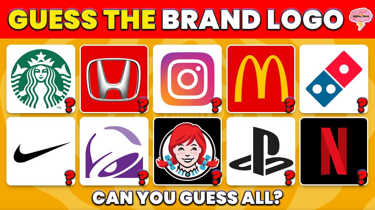 Guess the Brand Logos Quiz | Can You Guess the 100 Logos? - YouTube