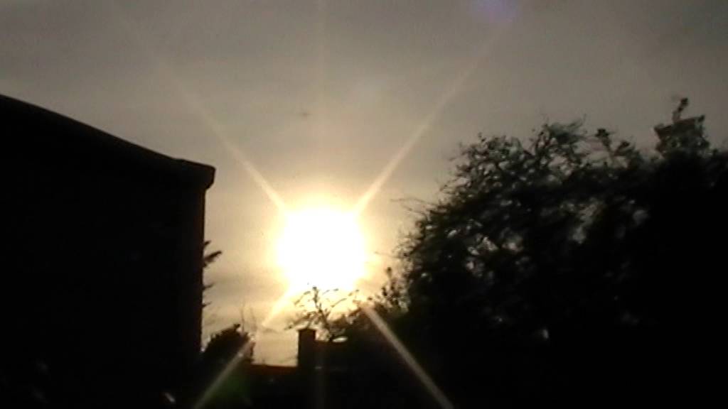 Strange looking Sun today... - YouTube