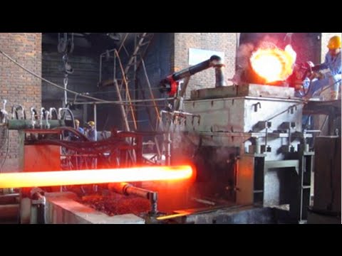 continuous cast iron bar - YouTube