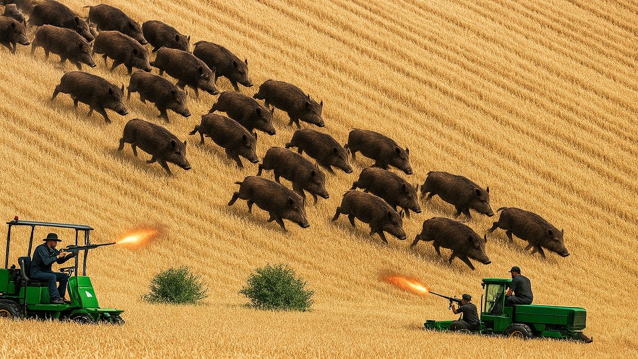 Wild Boar Hunt Turns Into Absolute Chaos – Unbelievable Rampage on ...