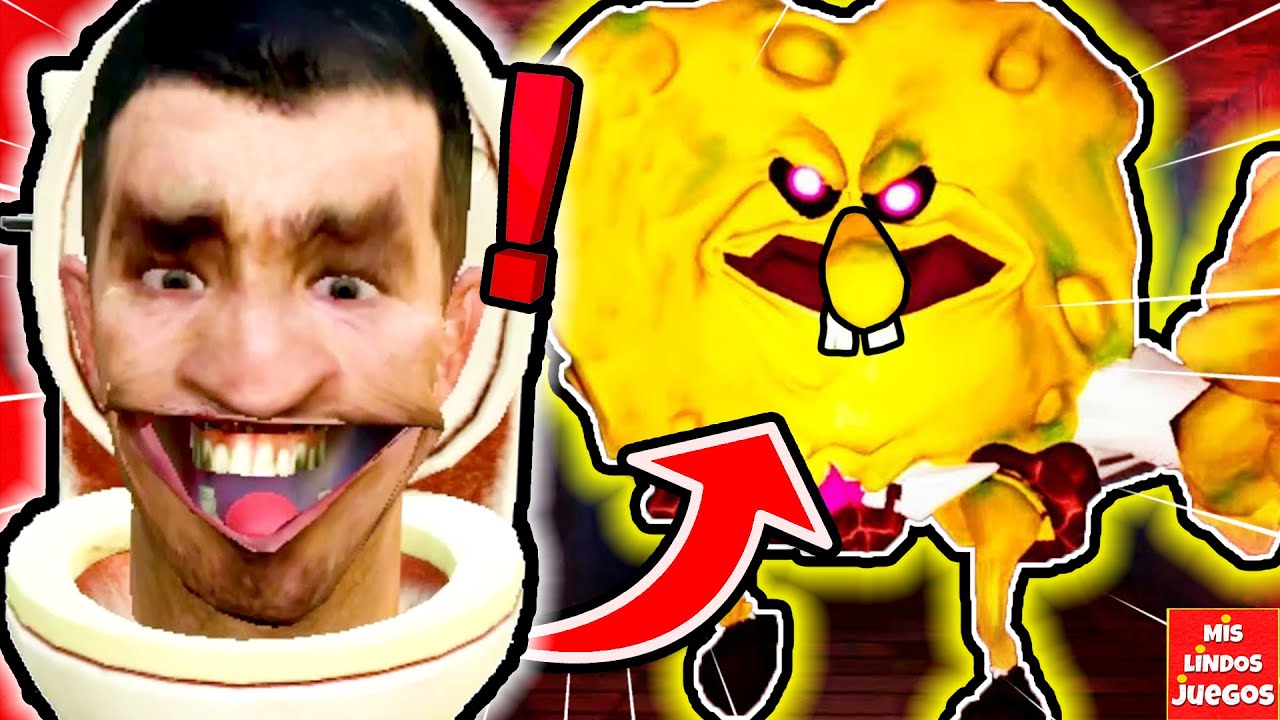EL TIO SKIBIDI TOILET JUEGA BOB ESPONJA.EXE | Calamardo, Plankton, Don ...