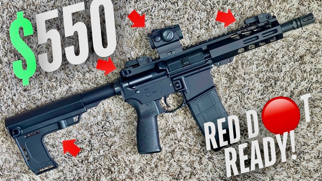 Budget AR-15 Pistol Build UPDATE 🔥 Sig Romeo 5, Fin Brace, & Sights ...