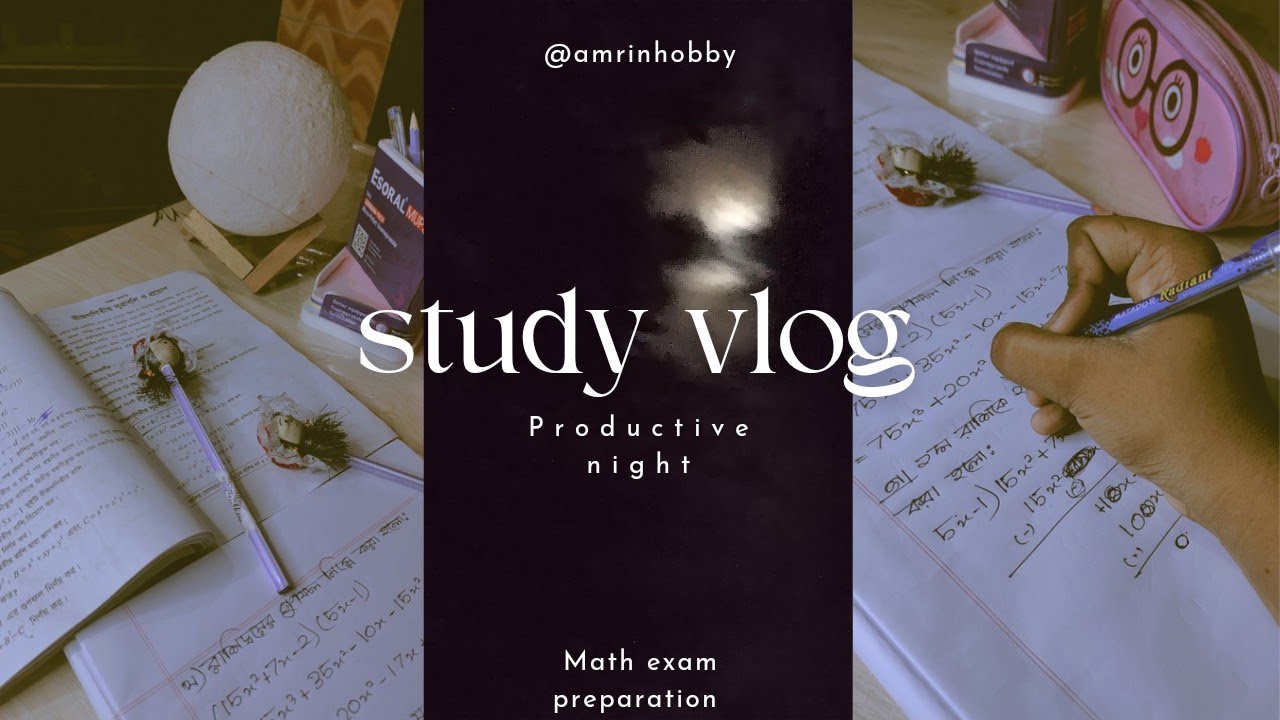 Study Vlog📚 + math exam preparation📑(tips) [revision,notes🌷etc ...