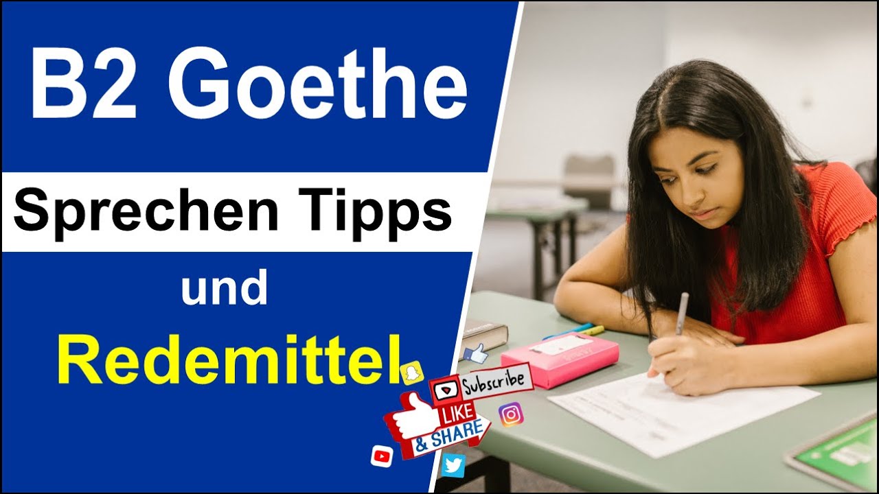 Goethe B2 | Sprechen Tipps & Redemittel | Telc | ÖSD | Speak German ...