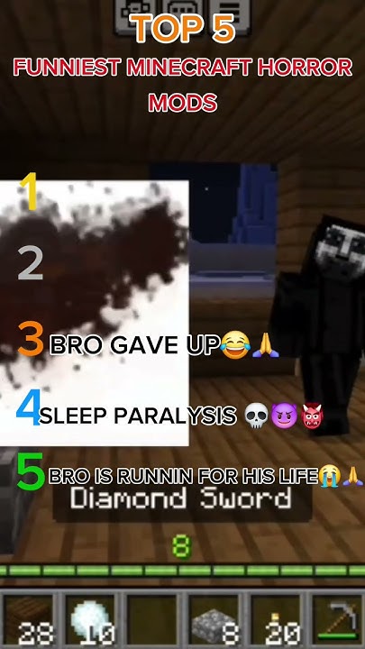 TOP 5 FUNNIEST MINECRAFT HORROR MODS😂🤣😭 - YouTube