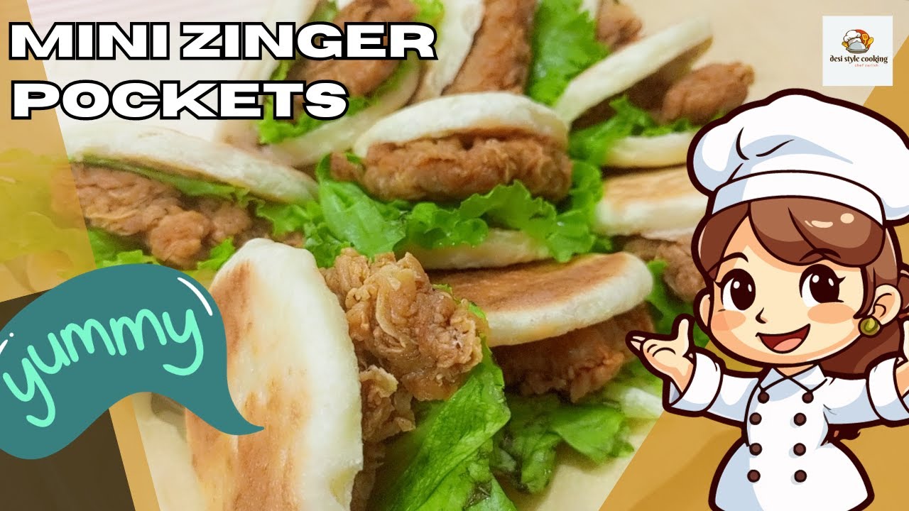 Mini zinger pockets recipe - Mini zinger burger - YouTube