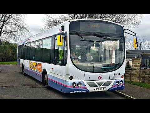 First Leeds Volvo B7RLE Wright Eclipse Urban 69346 YJ08 CEX - YouTube