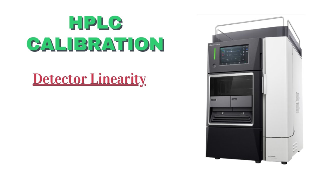 HPLC calibration Detector linearity #hplc #chemistry #detector #HPLC ...