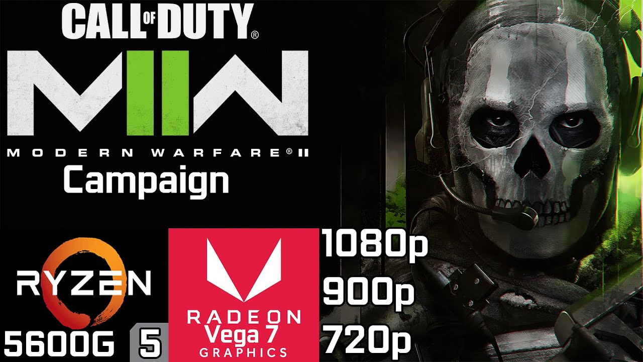 Call of Duty Modern Warfare II - Ryzen 5 5600G Vega 7 & 16GB RAM ...