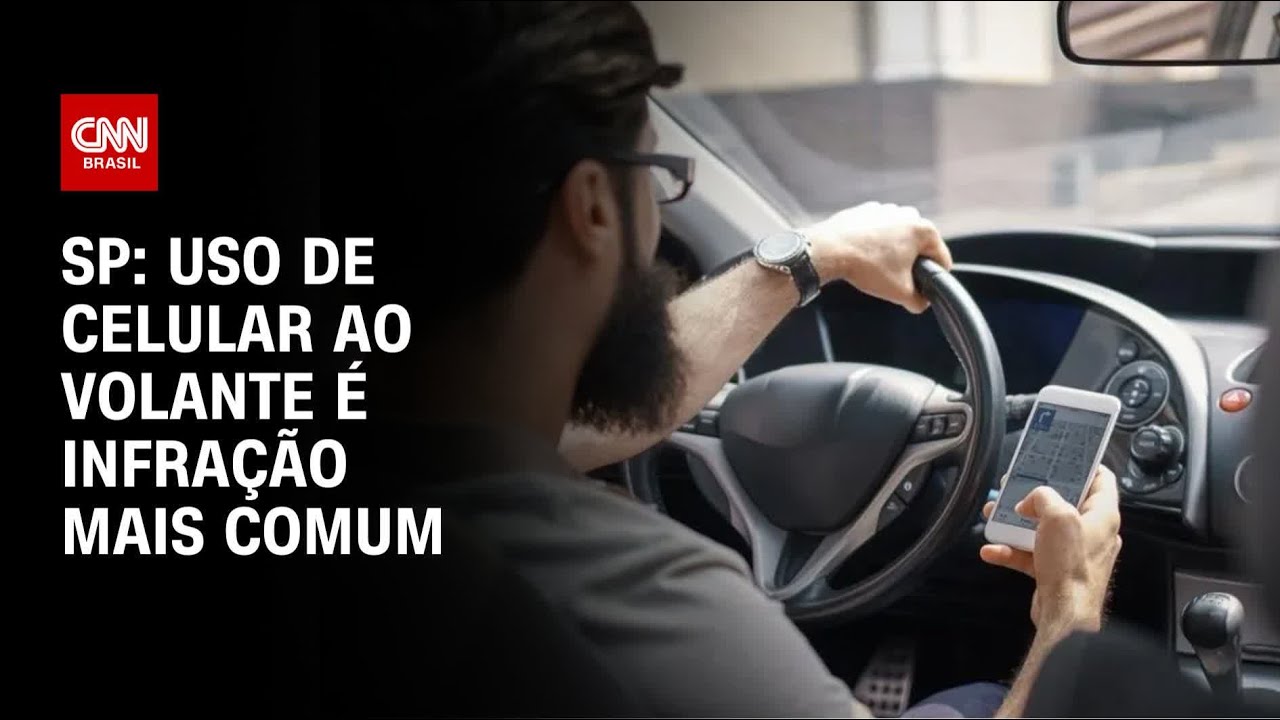 SP: Uso de celular ao volante é infração mais comum | CNN ARENA - YouTube