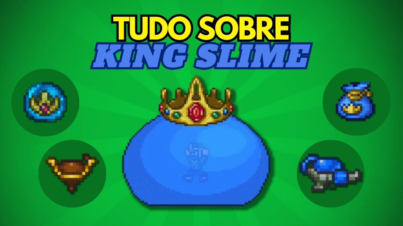 TUDO SOBRE O SLIME KING - TERRARIA BOSSES #01 - YouTube