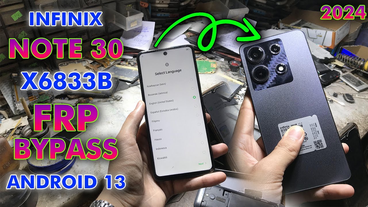 Infinix Note 30 Frp Bypass Android 13 2024 | X6833B Frp Bypass ...