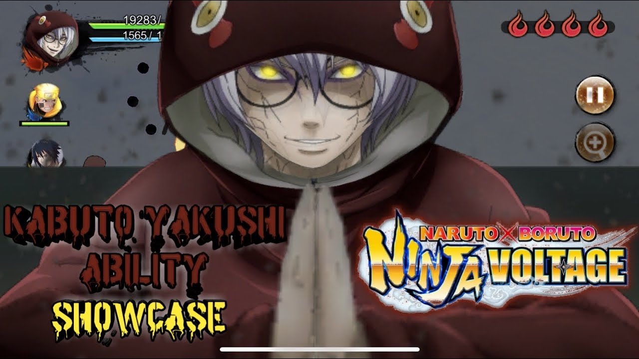 Kabuto Yakushi (Snake Cloak) Ability Showcase Naruto x Boruto Ninja ...