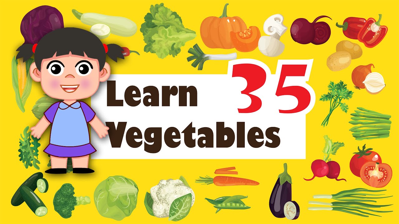 #Learnkids - Learn 35 vegetables #whoopeebebe - YouTube