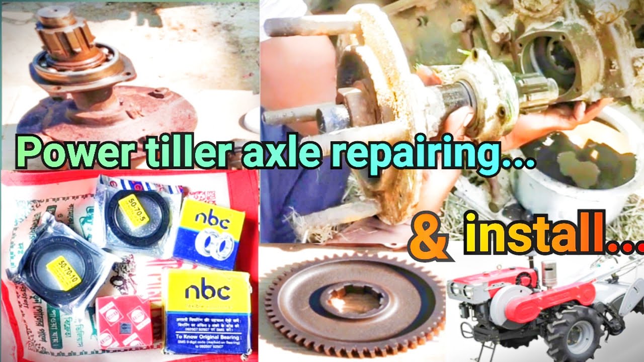 kamco power tiller axle repairing and fitting.. 🔨🤫🔧 - YouTube
