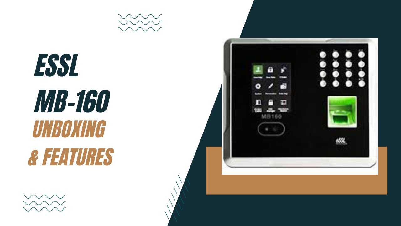 eSSL MB-160 Unboxing & Features - YouTube