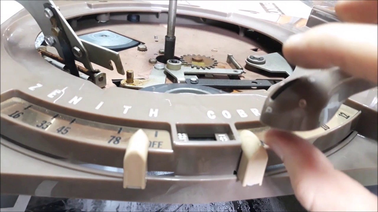 Zenith Cobramatic Part 3 Servicing the record changer - YouTube