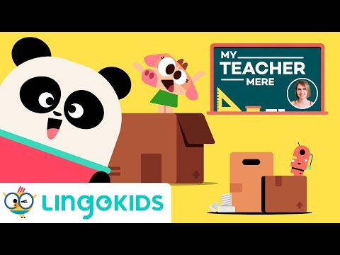 English Prepositions - In front of, behind, between | Lingokids