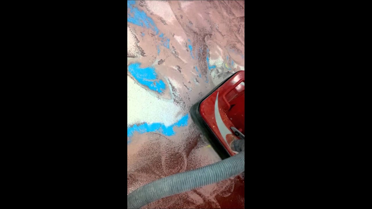 werkmaster viper xt 110v with red shoes on paint removal from concrete ...