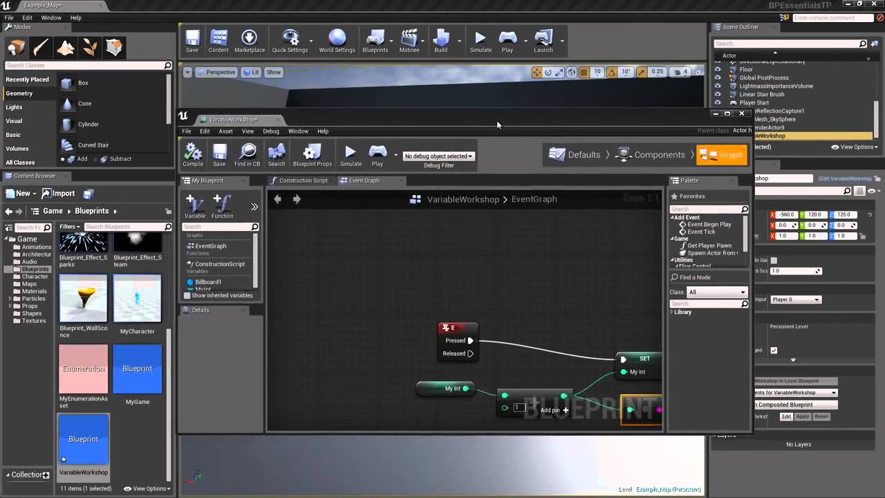 Blueprint Essentials 6 Variable Get Vs Set Youtube