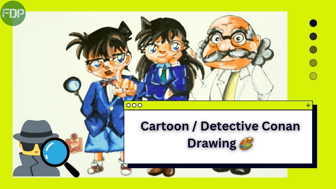 Cartoon Drawing Easy Detective Conan Drawing Anime Style - YouTube