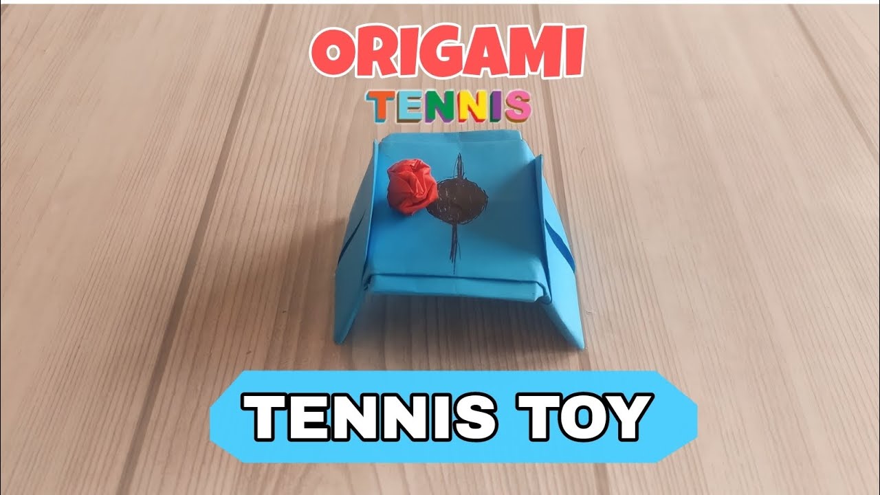TENNIS TOY| HOW TO MAKE A TENNIS TOY| SEE FULL VIDEO| #origami #craft # ...