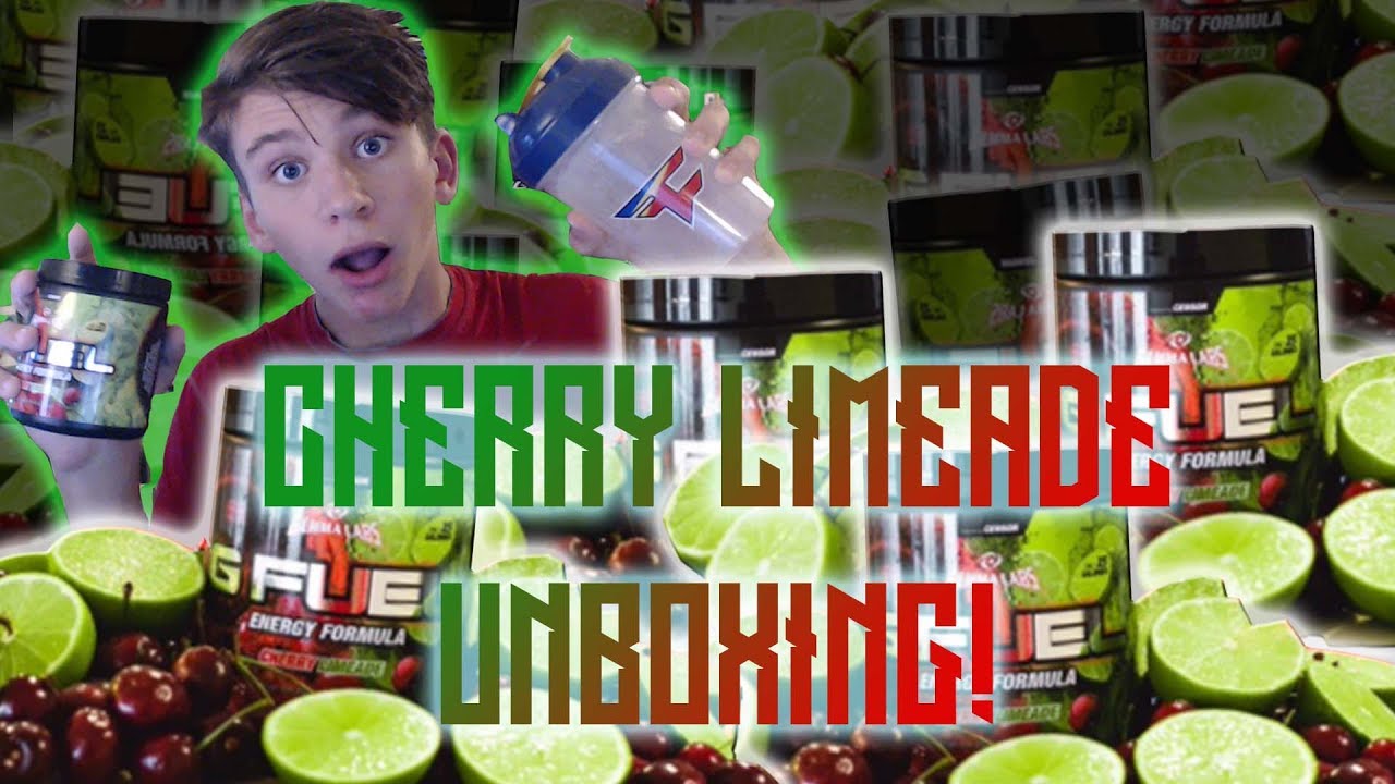 Unboxing the new cherry limeade gfuel flavor! Gfuel and shaker cup ...