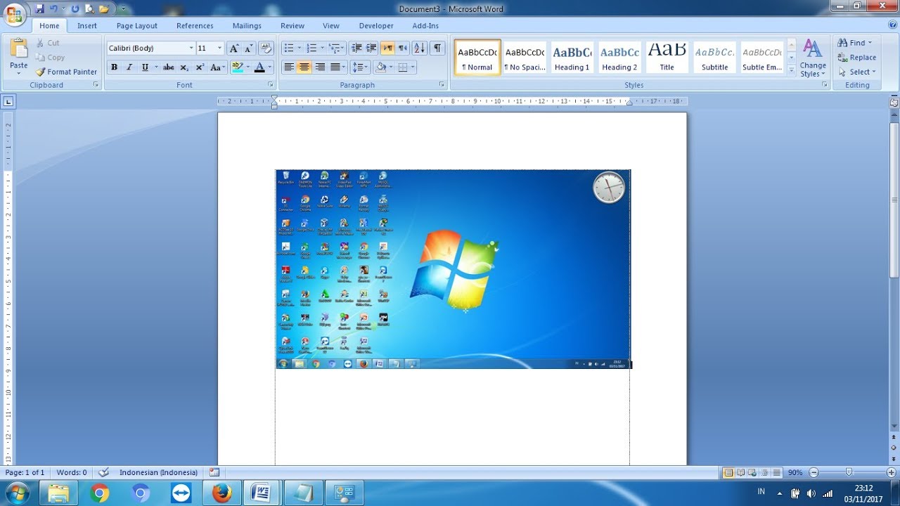 Cara Screenshoot Tampilan Layar (Print Screen) - YouTube