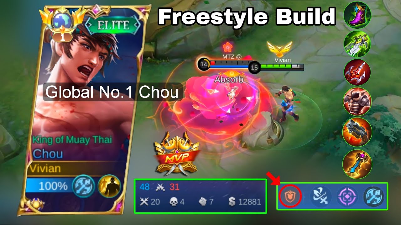 Chou Best Build and Emblem 2023 | Mobile Legends - YouTube
